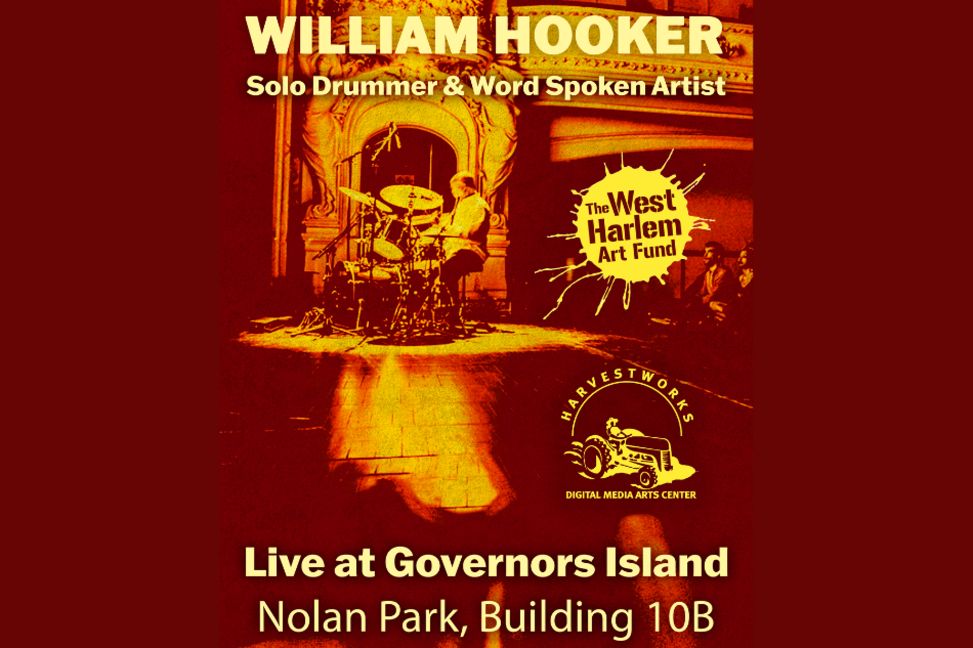 William Hooker Solo Drummer & Spoken Word Artist | Governors Island (en-US)